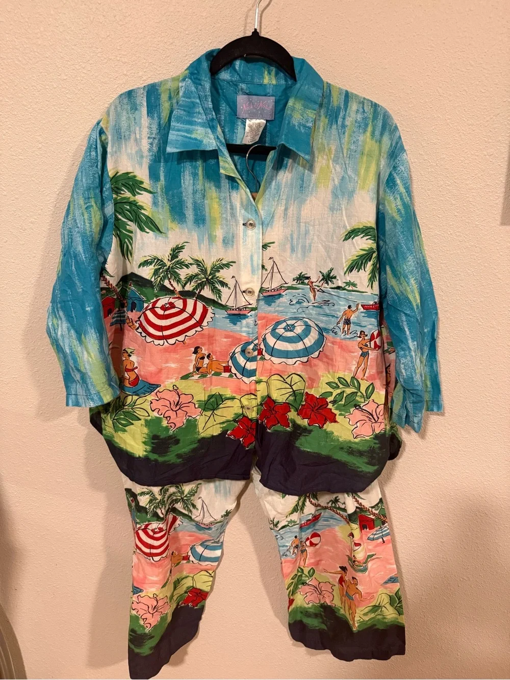 Nick & Nora | Intimates & Sleepwear | Nick Nora Y2k Cotton Beach Pajama ...
